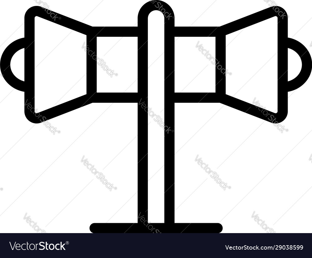 Megaphone remarketing icon outline style Vector Image Megaphone remarketing icon outline style Vector Image