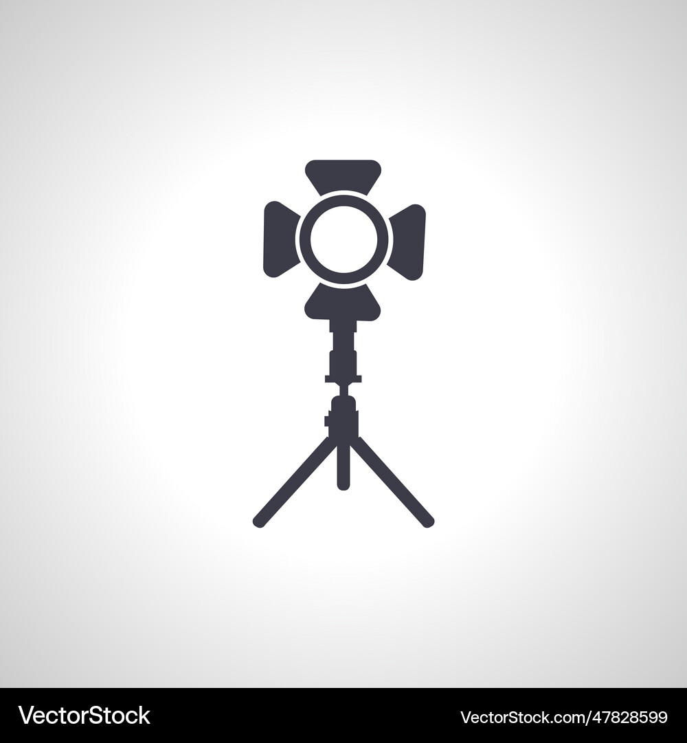 Spotlight icon studio icon Royalty Free Vector Image
