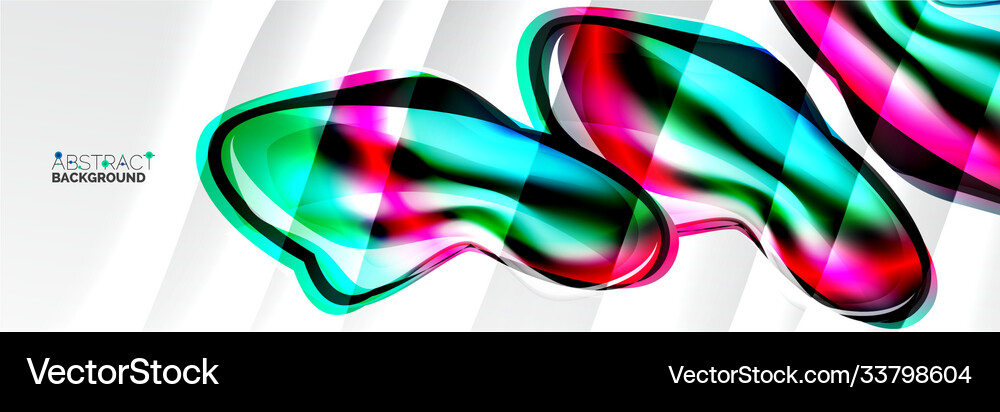 Abstract background flowing liquid style Vector Image