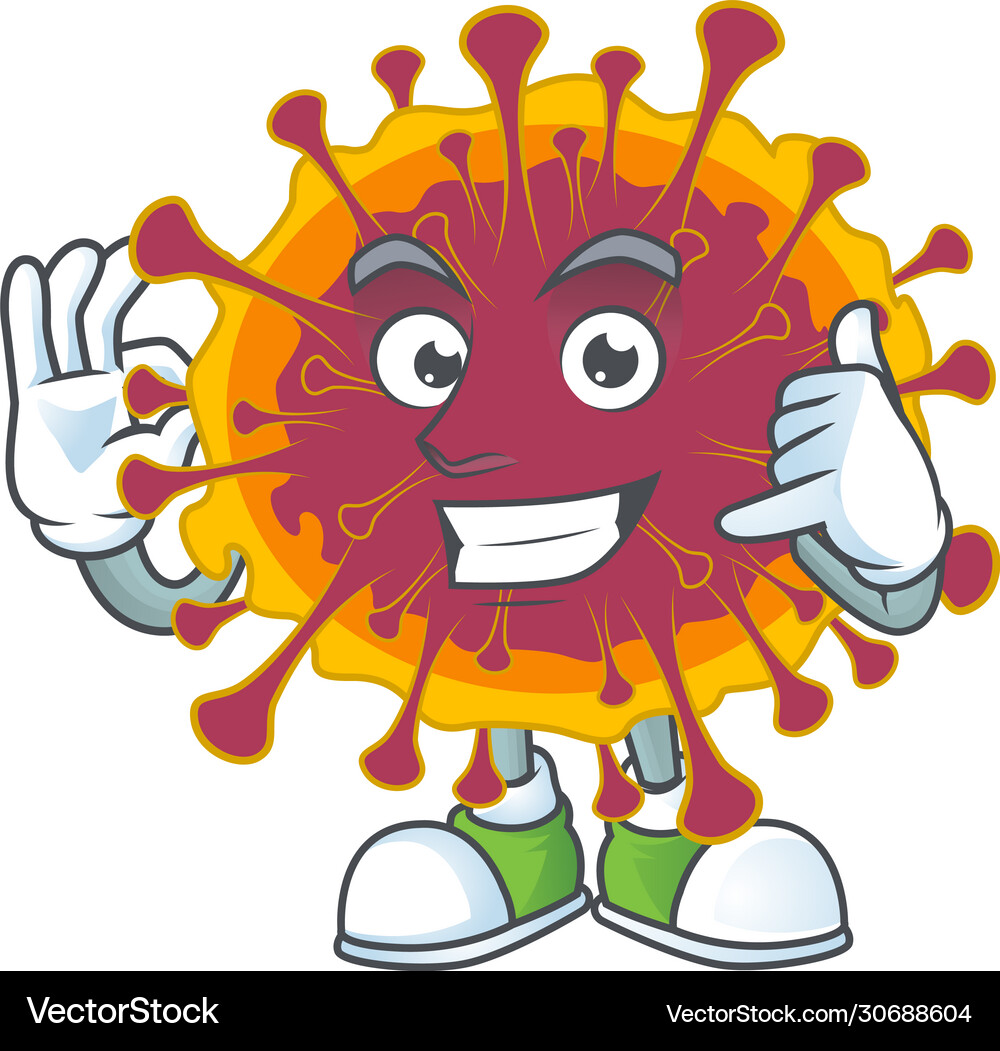 Call me funny gesture spreading coronavirus Vector Image