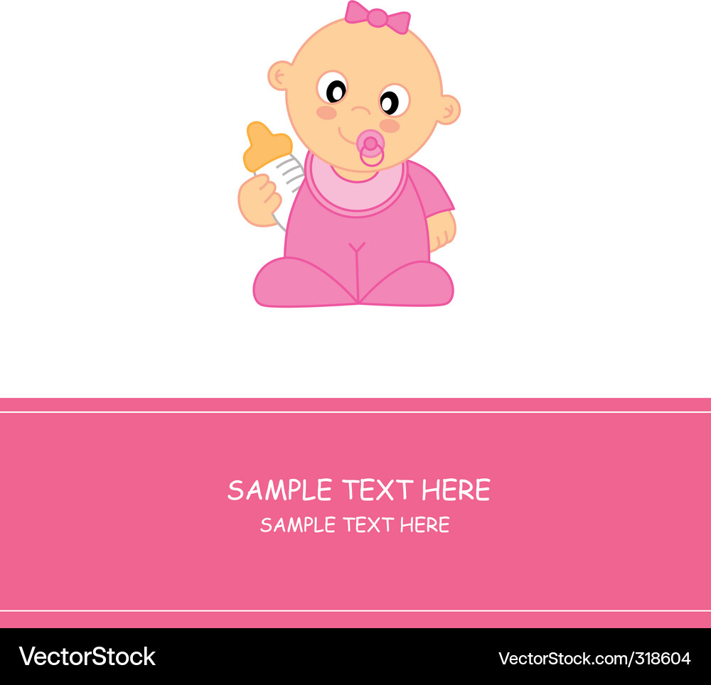 Cartoon baby Royalty Free Vector Image - VectorStock
