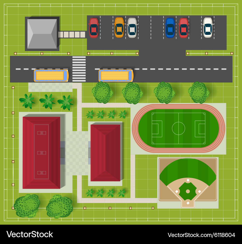 Football field Royalty Free Vector Image - VectorStock