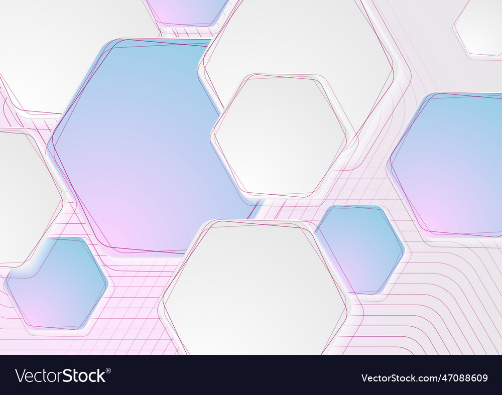 Blue pink geometric abstract background Royalty Free Vector
