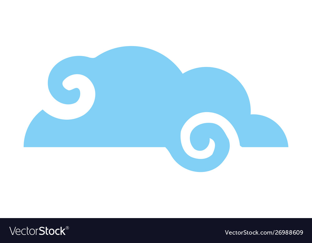 Isolated cloud design Royalty Free Vector Image