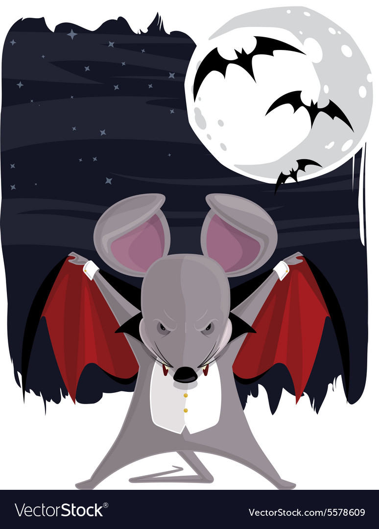 The Vampire Mouse Royalty Free Vector Image - VectorStock The Vampire Mouse Royalty Free Vector Image - VectorStock