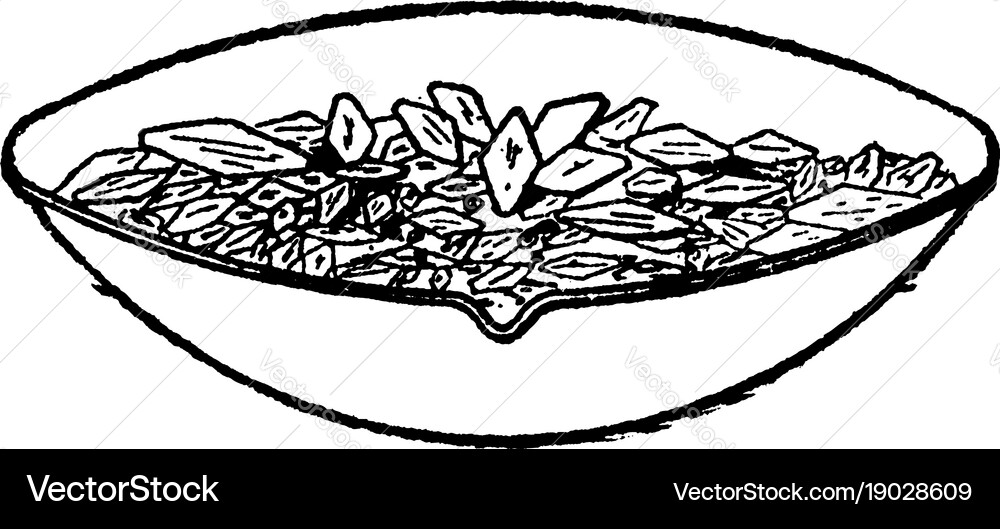 Vintage Beaker Line Art Royalty Free Vector Image