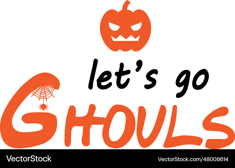Halloween typography design Royalty Free Vector Image
