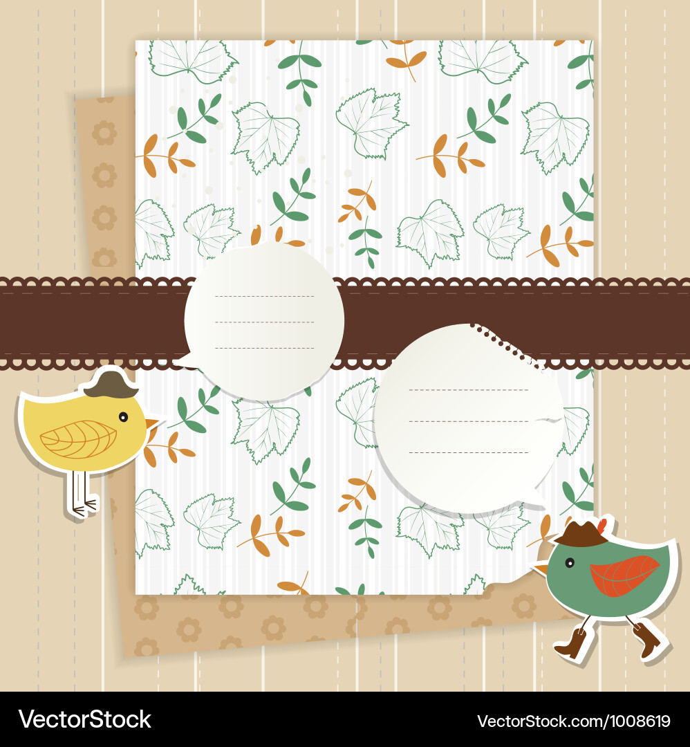 Design elements for scrapbook Royalty Free Vector Image