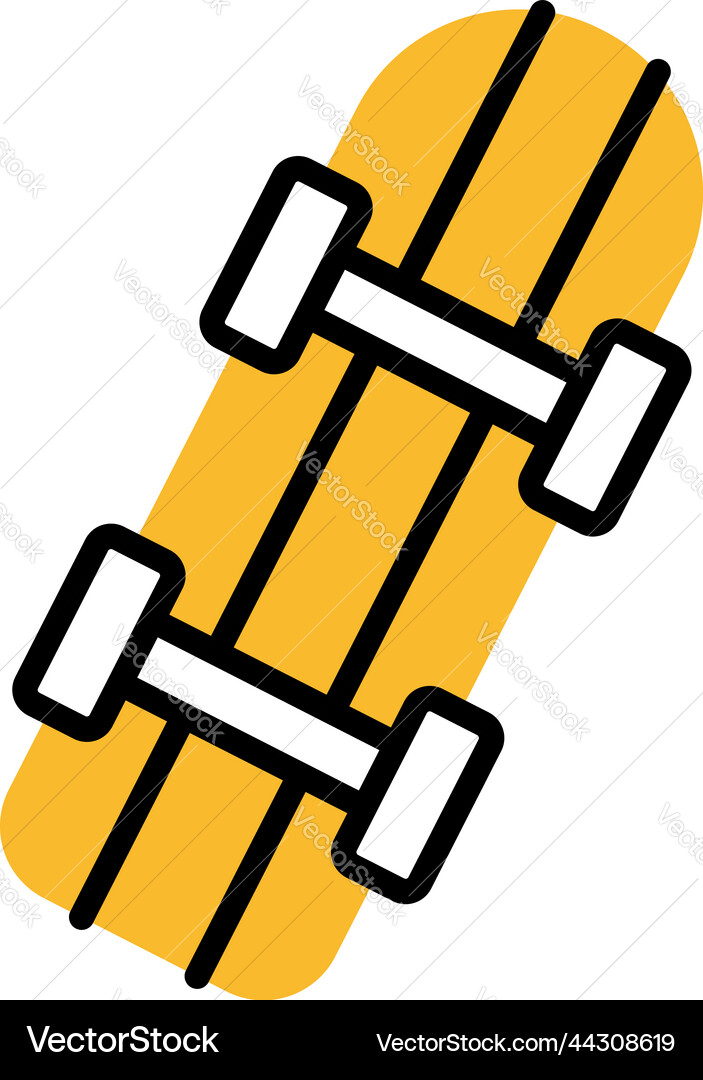 Skateboarding sport on a white background Vector Image