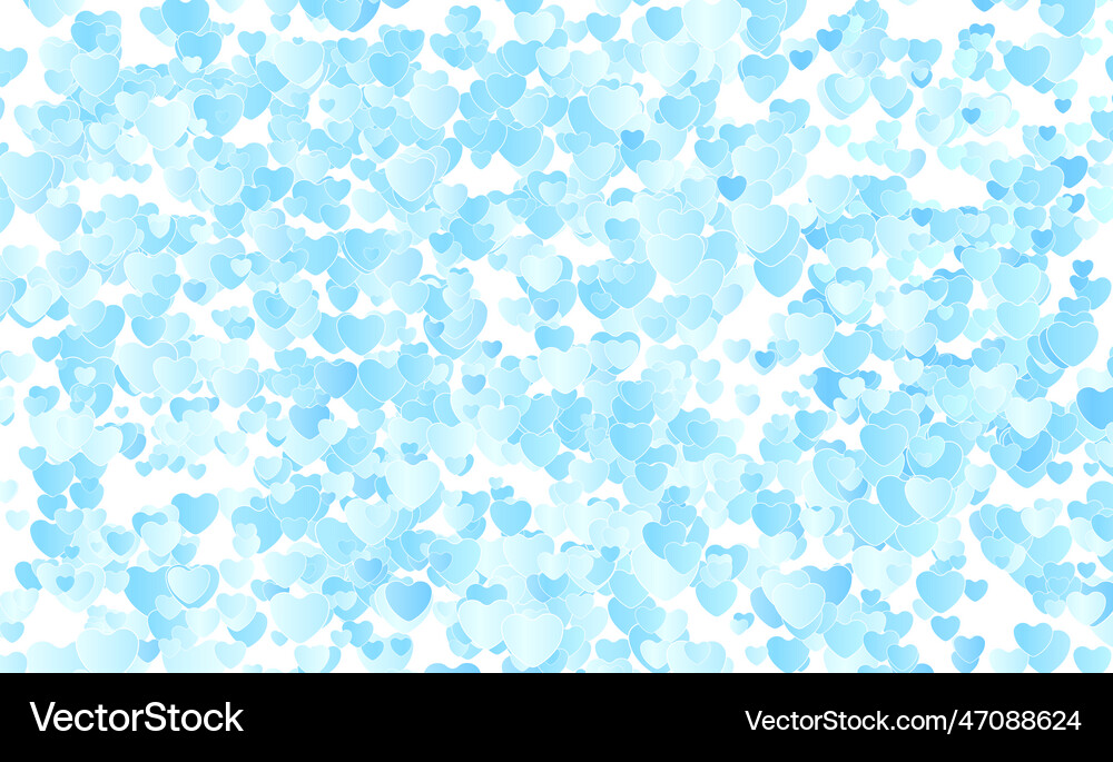 Blue white hearts abstract background Royalty Free Vector