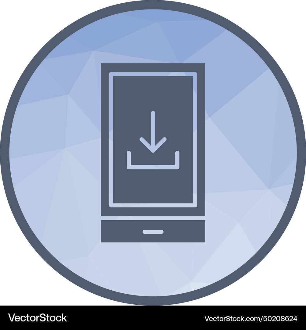 Download to phone icon image Royalty Free Vector Image