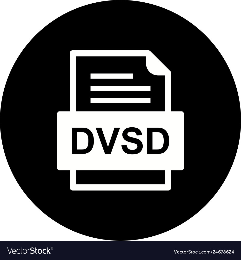 Dvsd file document icon Royalty Free Vector Image