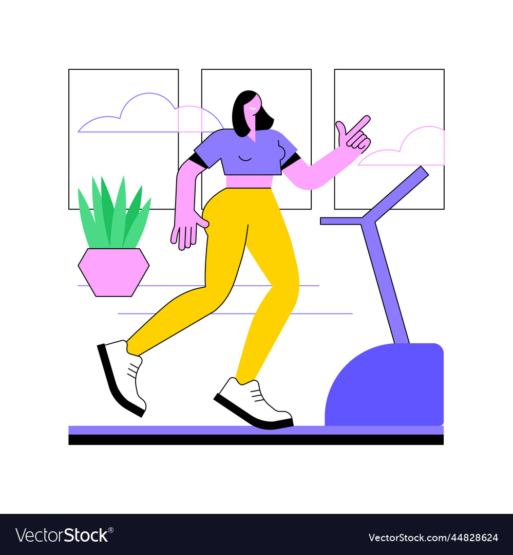 Home treadmill isolated cartoon Royalty Free Vector Image Home treadmill isolated cartoon Royalty Free Vector Image