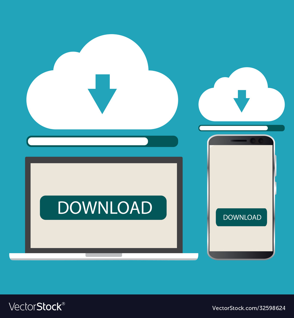 Network configuration cloud computing technology Vector Image
