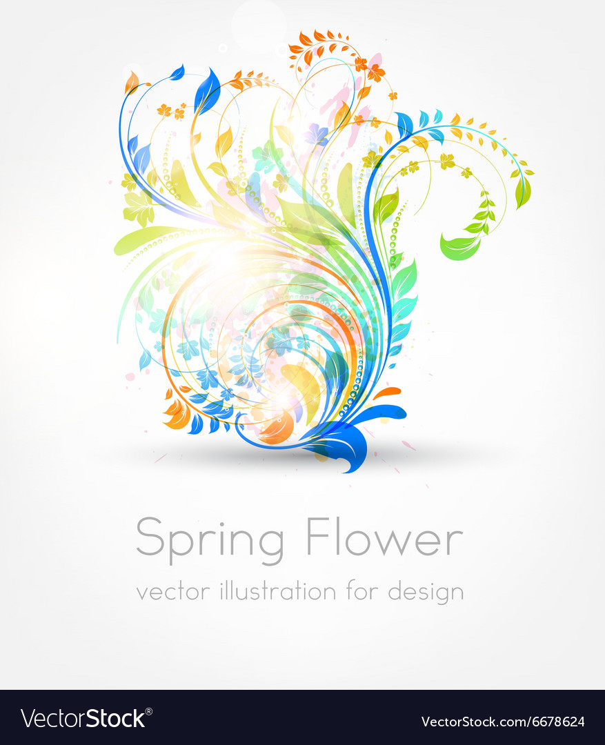 Spring flower background Royalty Free Vector Image