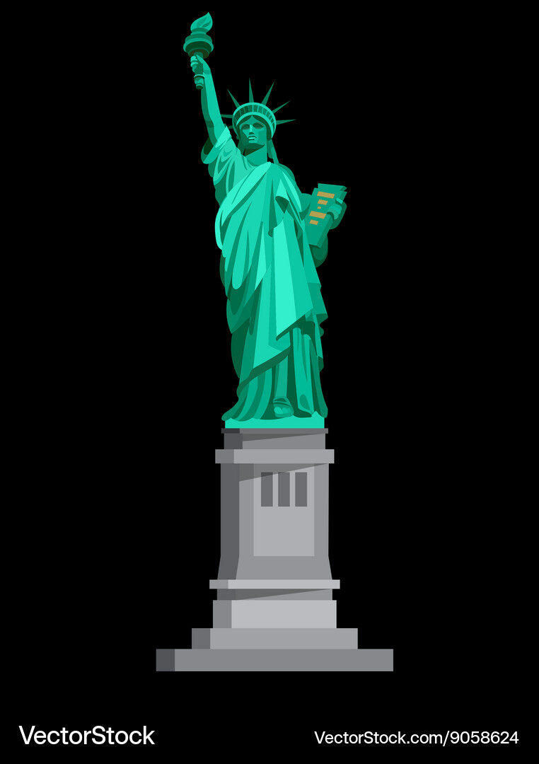 Statue liberty usa Royalty Free Vector Image - VectorStock