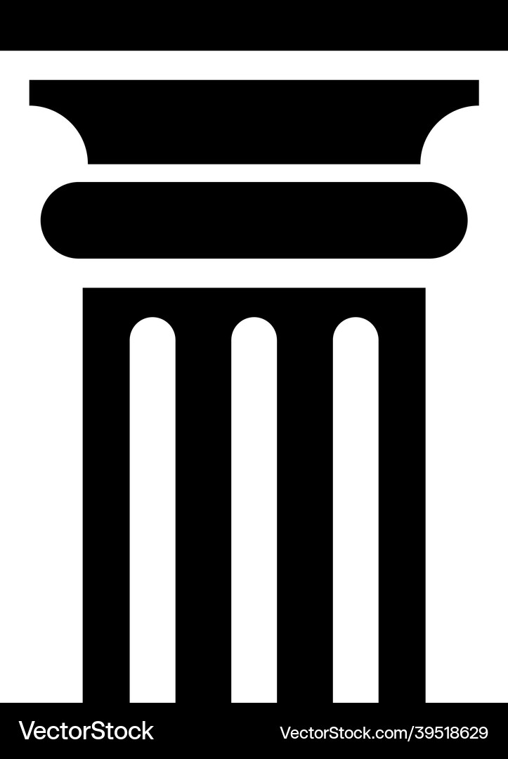 Pillar design Royalty Free Vector Image - VectorStock