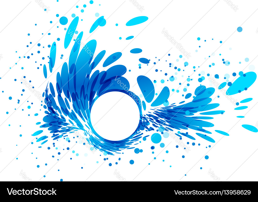 Water Splash Circle Vector