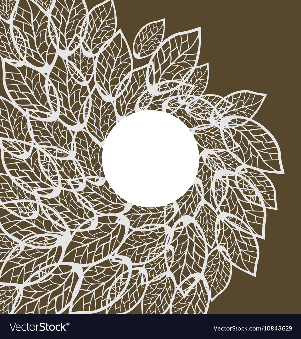 Stylized leaf pattern Royalty Free Vector Image