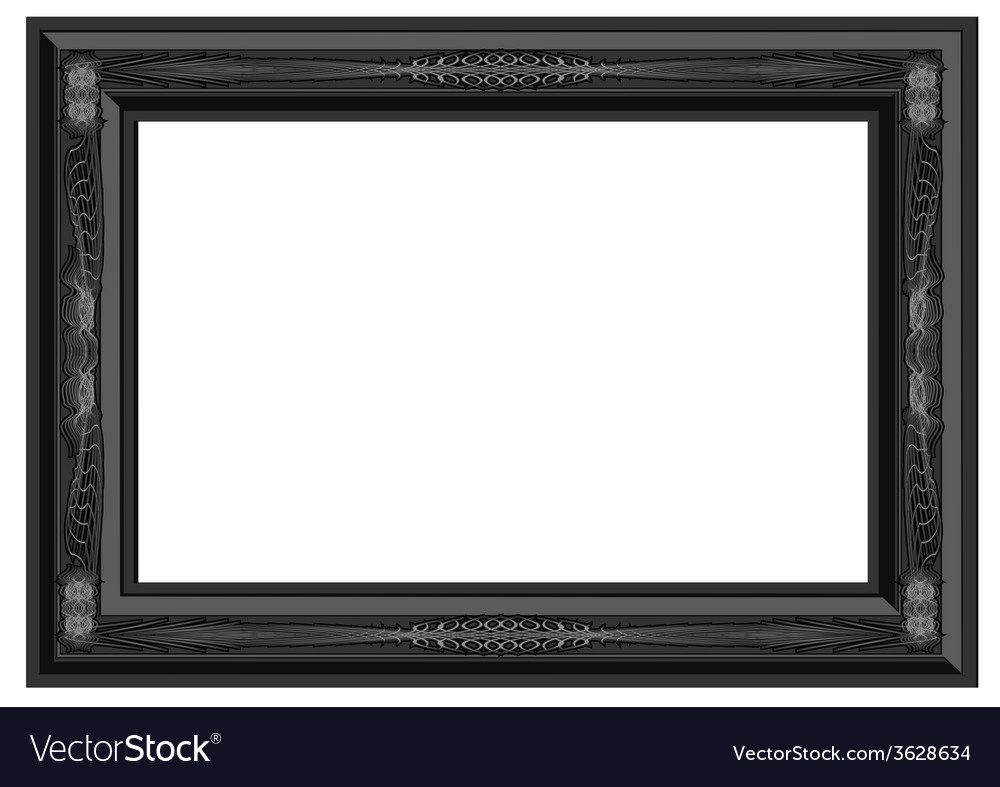Black frame Royalty Free Vector Image - VectorStock
