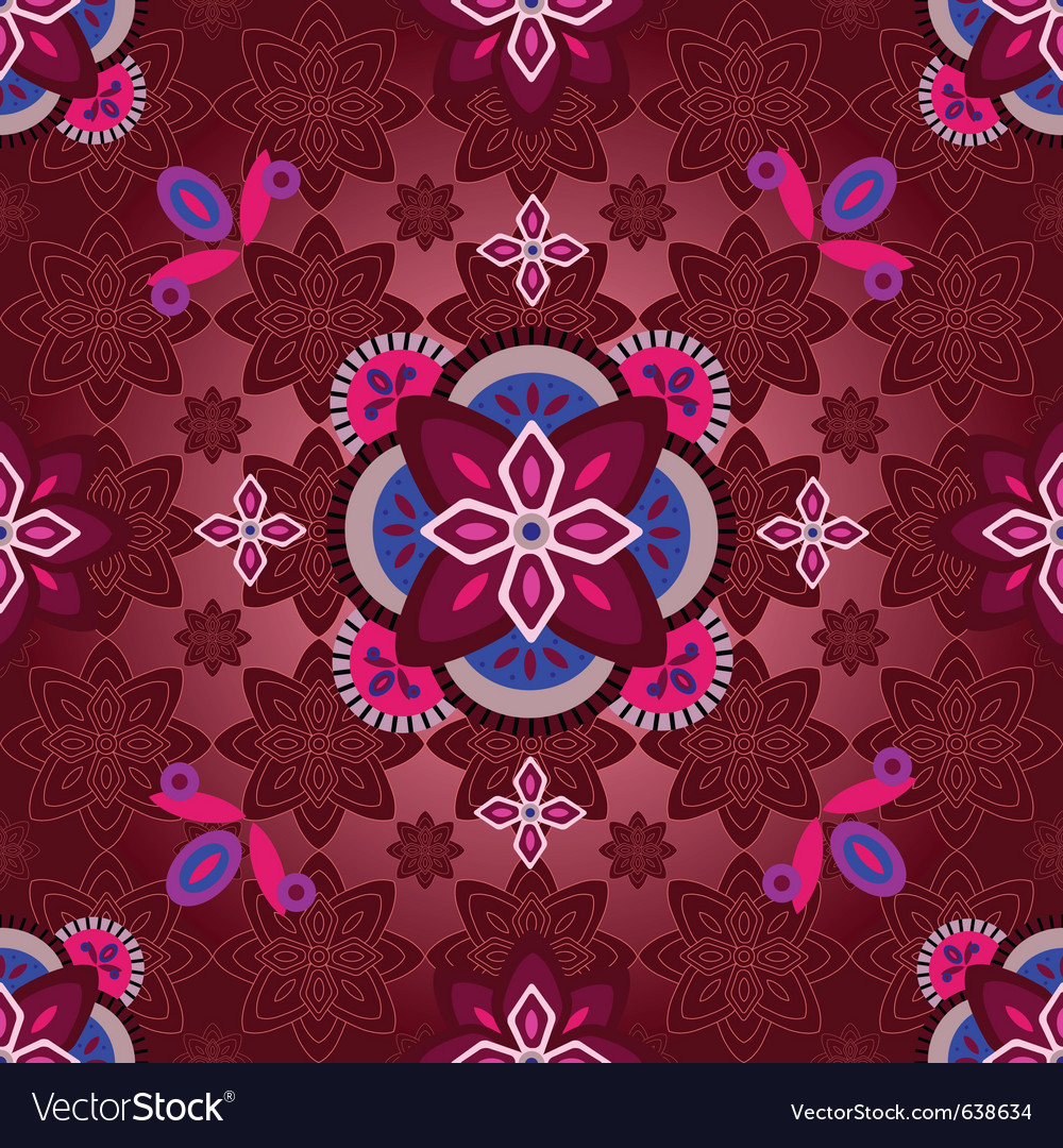 Bright indian pattern Royalty Free Vector Image