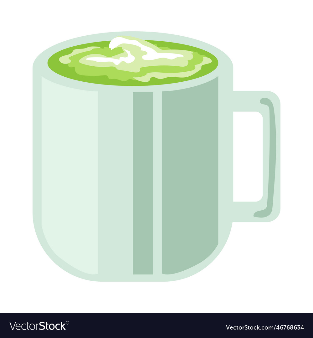Matcha beverage Royalty Free Vector Image - VectorStock