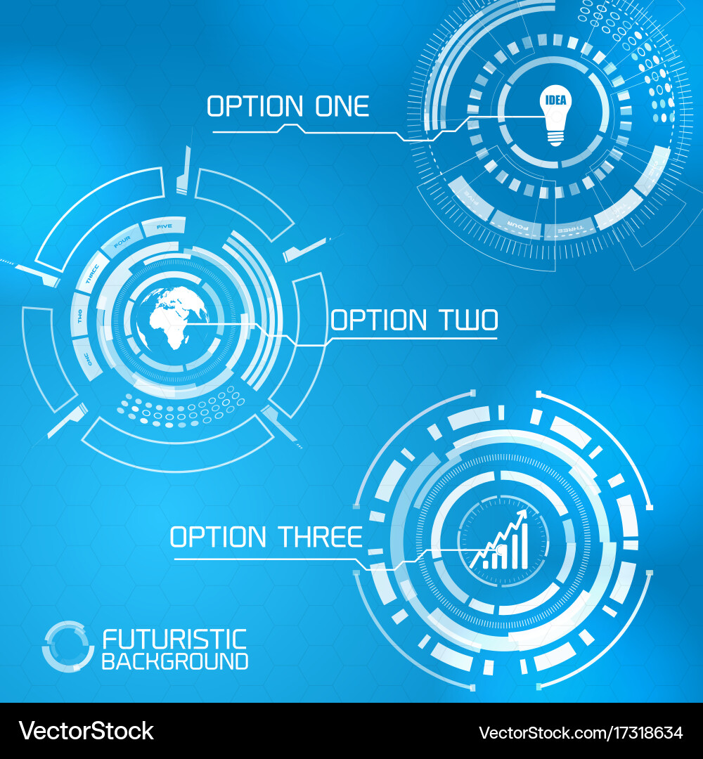 Modern virtual interface design Royalty Free Vector Image