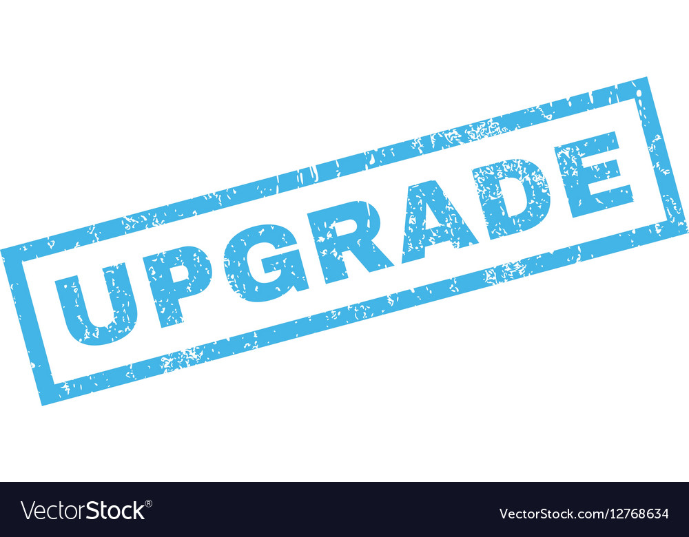 Upgrade rubber stamp Royalty Free Vector Image