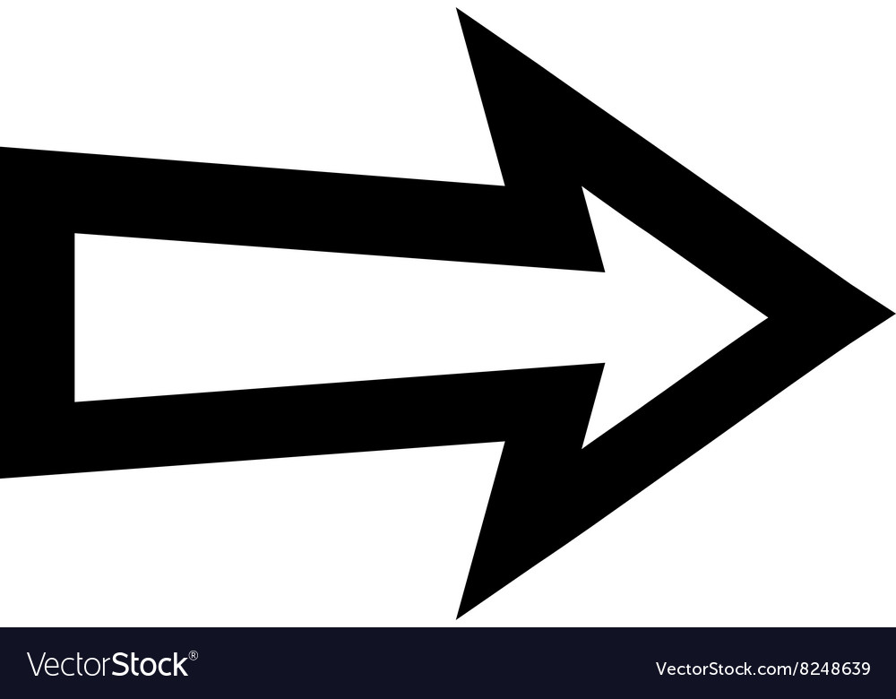 Arrow right outline icon Royalty Free Vector Image Arrow right outline icon Royalty Free Vector Image