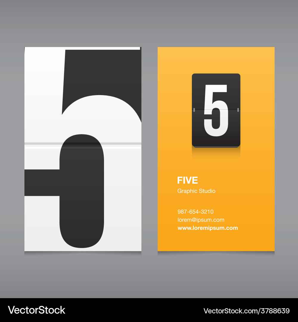 Business card number 5 Royalty Free Vector Image