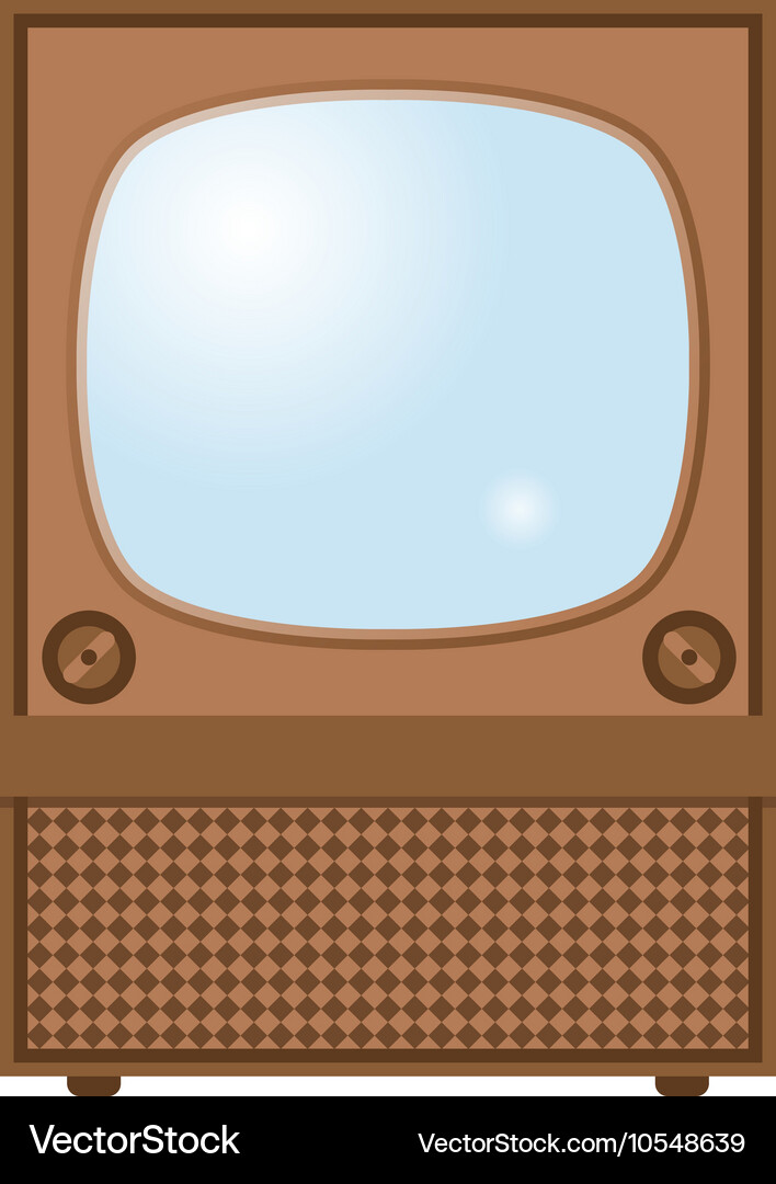 Retro tv screen Royalty Free Vector Image - VectorStock