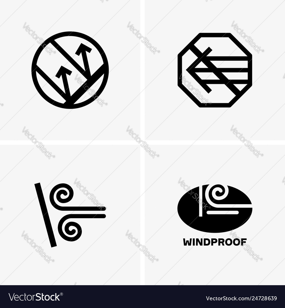 Windproof Royalty Free Vector Image - VectorStock