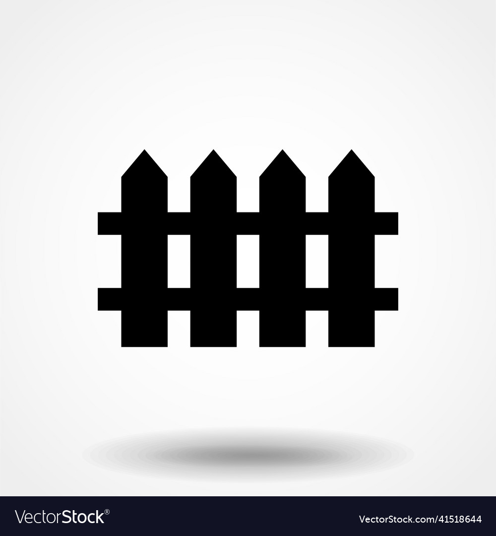 Fence icon in trendy glyph style design graphic Vector Image