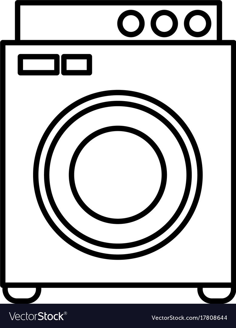 Washer laundry machine Royalty Free Vector Image