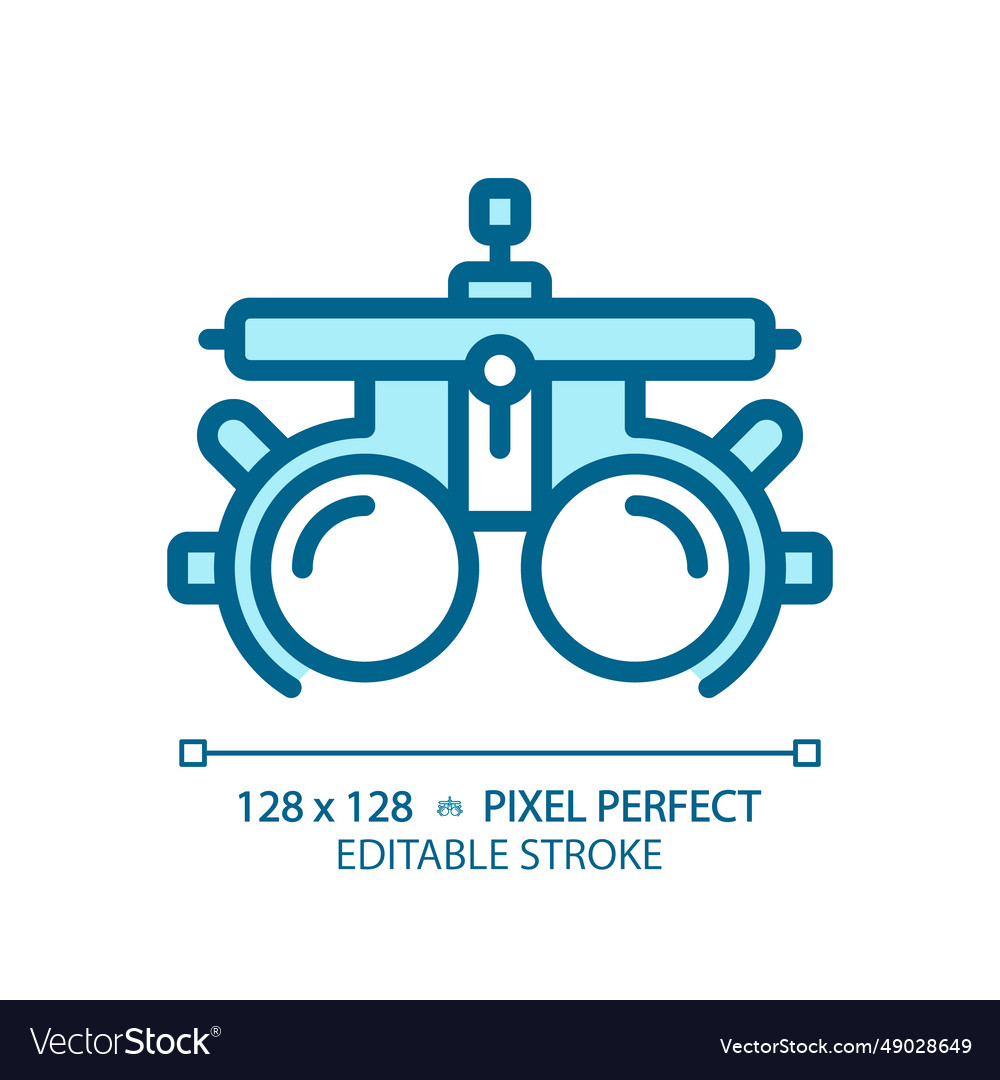 2d customizable simple thin linear blue trial Vector Image