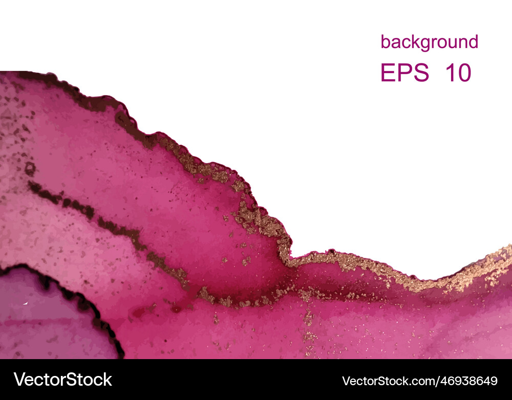 Alcohol ink texture banner fluid Royalty Free Vector Image
