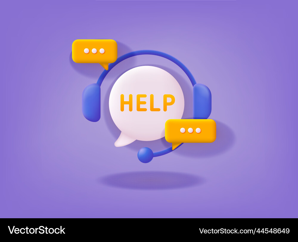 Call center online customer support contact us Vector Image