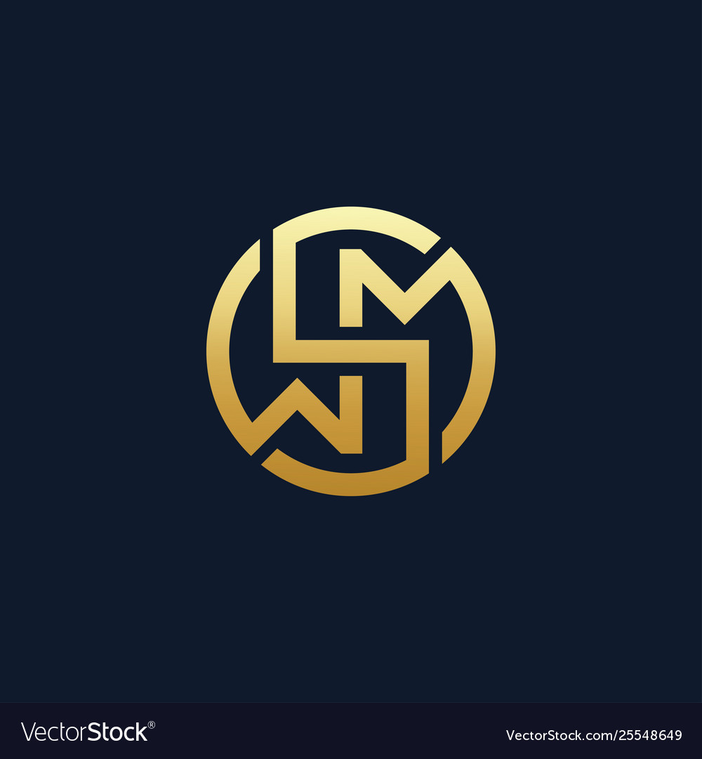 Initials logo template Royalty Free Vector Image