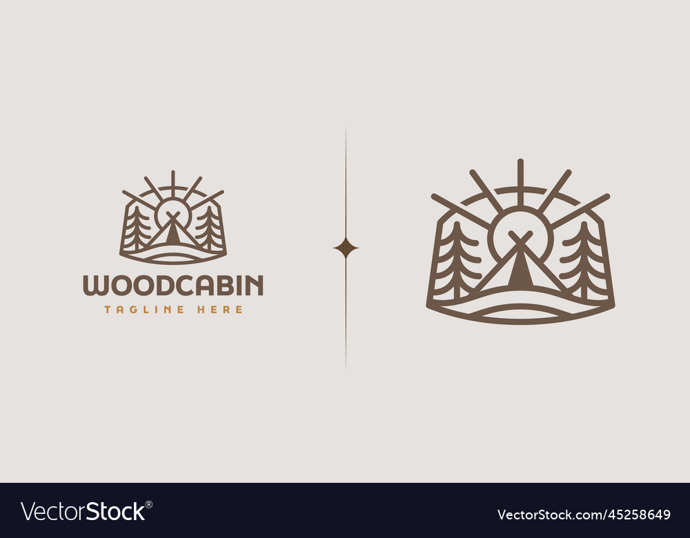 Rustic retro vintage wooden barn farm logo Vector Image