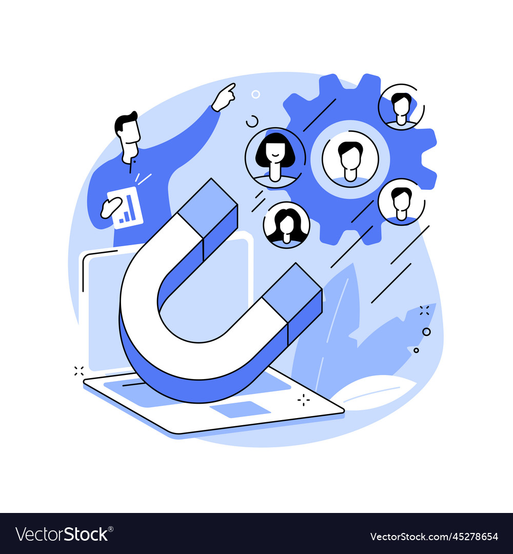 Generating new leads abstract concept Royalty Free Vector Generating new leads abstract concept Royalty Free Vector