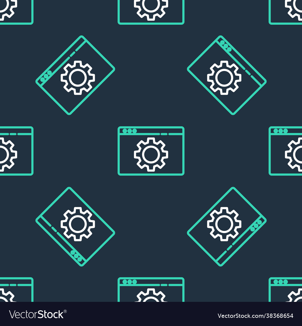 Line browser setting icon isolated seamless Vector Image Line browser setting icon isolated seamless Vector Image