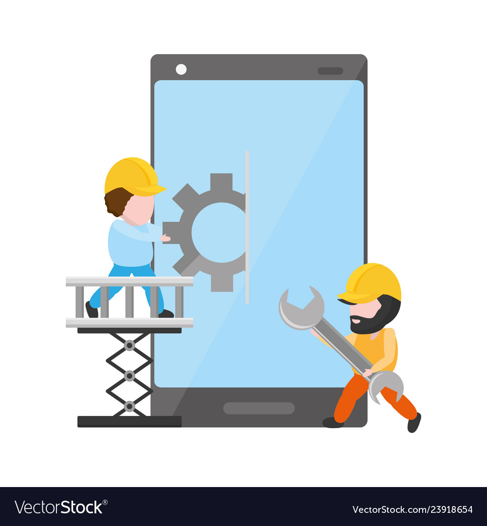 Mobile App Development Royalty Free Vector Image
