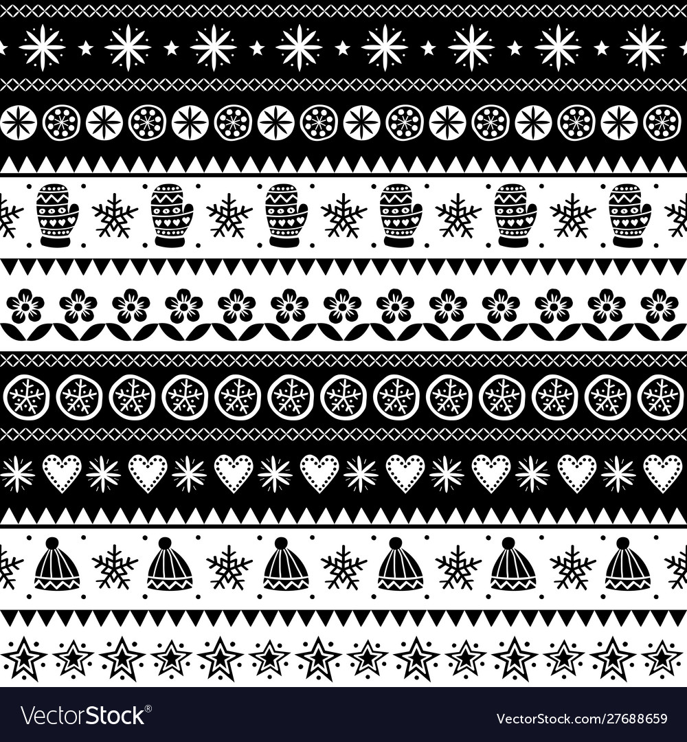 Christmas scandinavian folk pattern Royalty Free Vector Christmas scandinavian folk pattern Royalty Free Vector