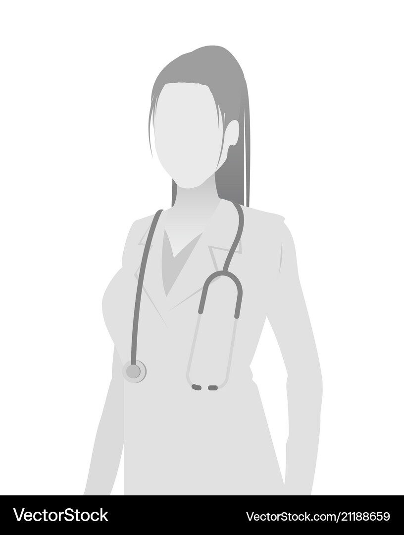 Default placeholder doctor half-length portrait Vector Image