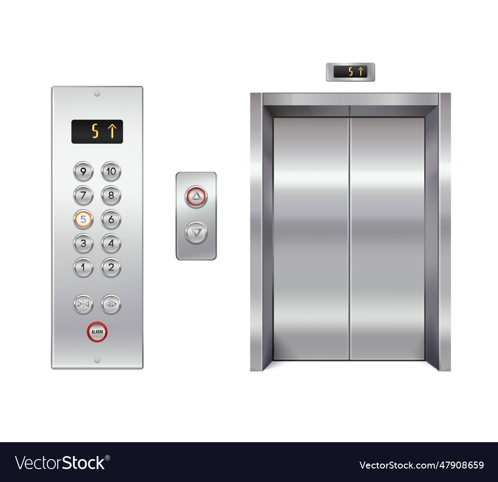 Elevator design set Royalty Free Vector Image - VectorStock