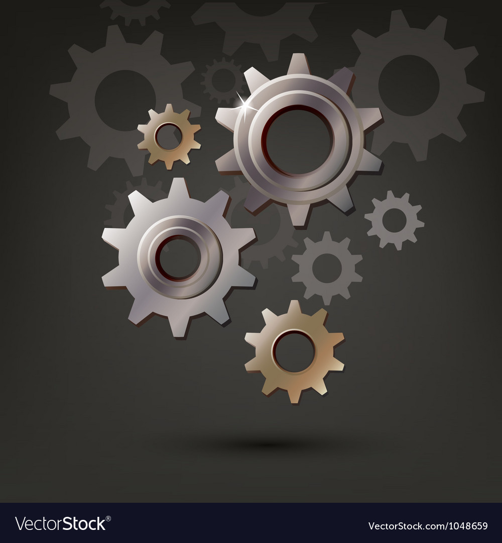 Machine gear wheel cogwheel icon Royalty Free Vector Image