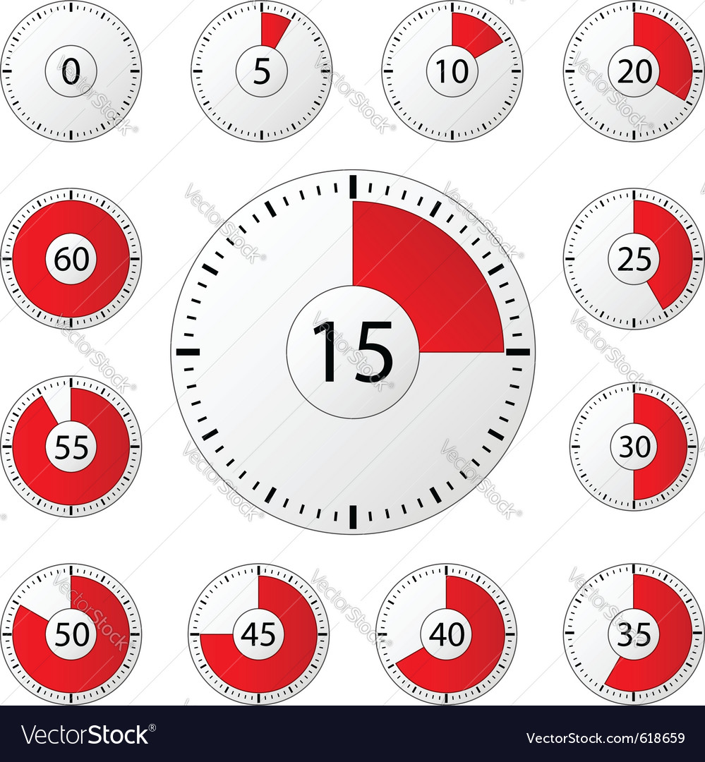 Timers Royalty Free Vector Image - VectorStock