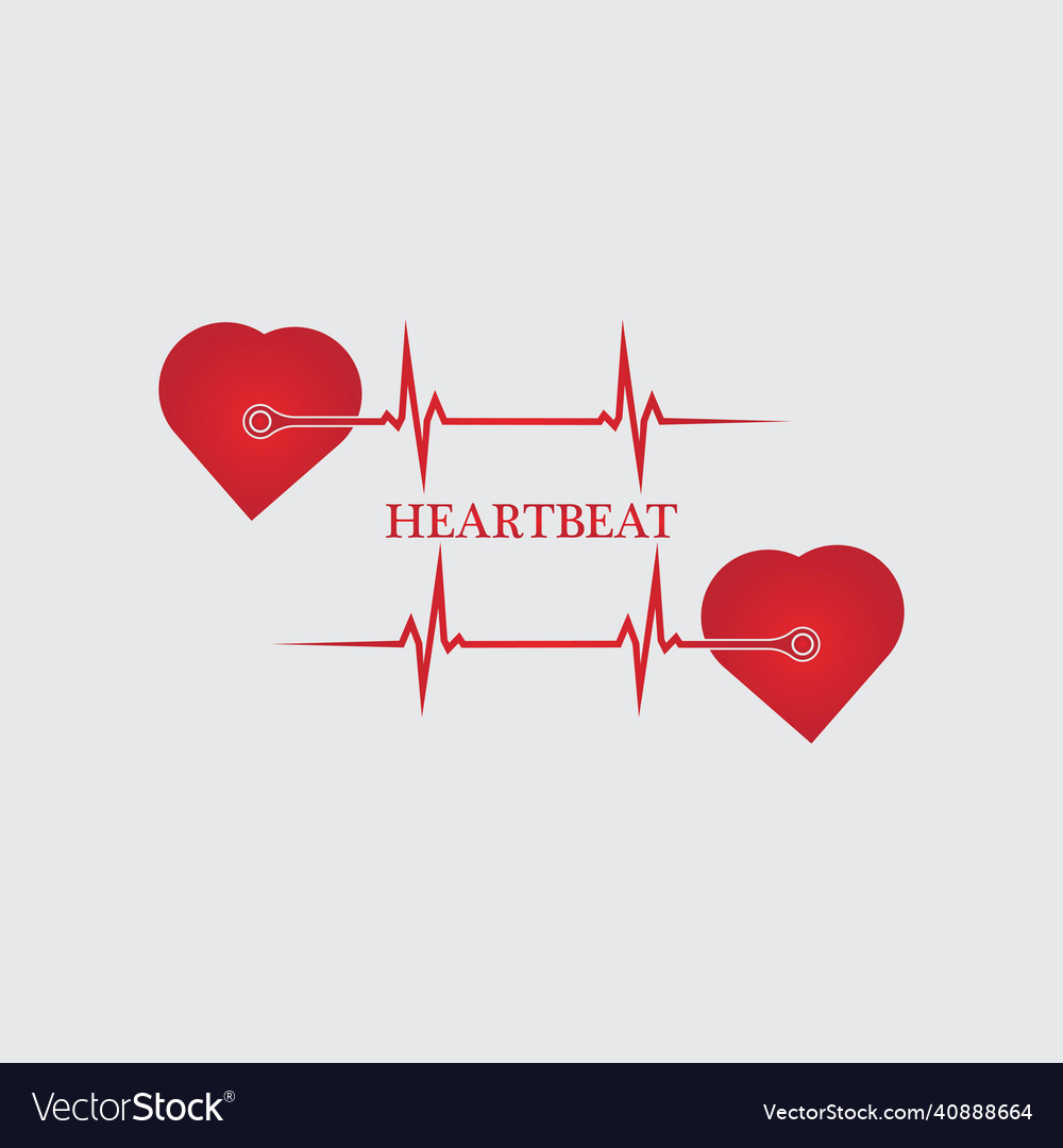 Art design health medical heartbeat pulse Vector Image