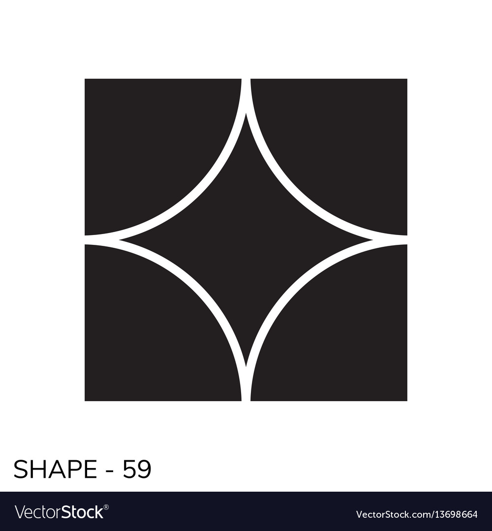 Simple geometric shape Royalty Free Vector Image