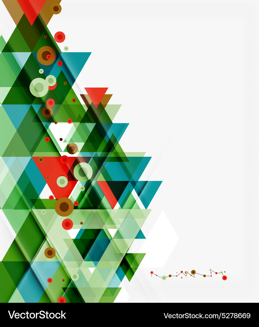 Clean colorful unusual geometric pattern design Vector Image
